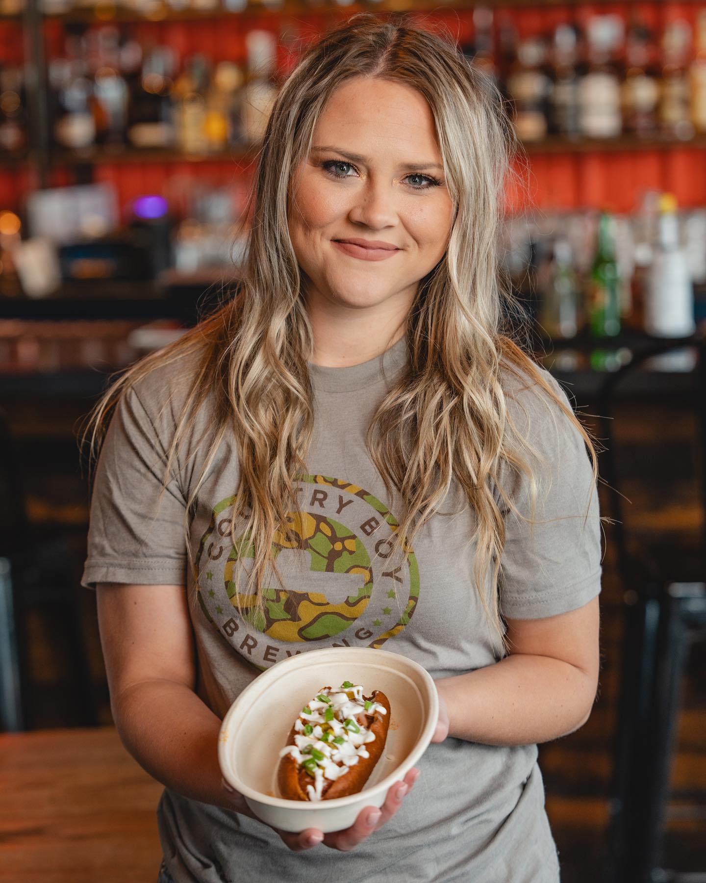 Catie's Off The Stick Chili Corndog - Boonedogs Bar & Restaurant